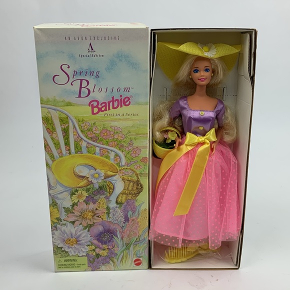 Barbie | Toys | Spring Blossom Barbie Avon Exclusive First Series Rare ...